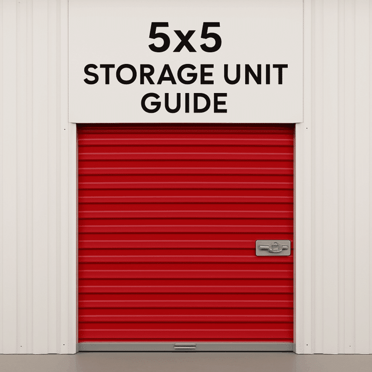 What Can You Fit in a 5x5 Storage Unit? Size, Cost & Tips